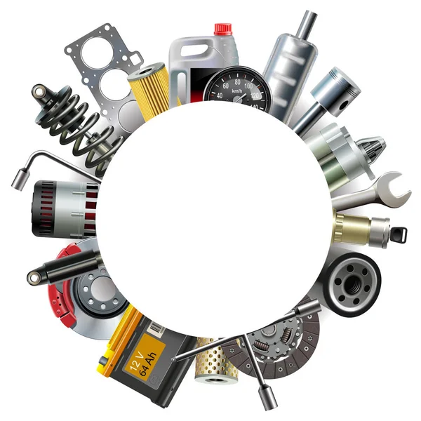 Vector Car Spares Concept with Disk Brake Stock Vector Image by ...