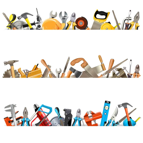 Carpentry tools border Vector Art Stock Images | Depositphotos