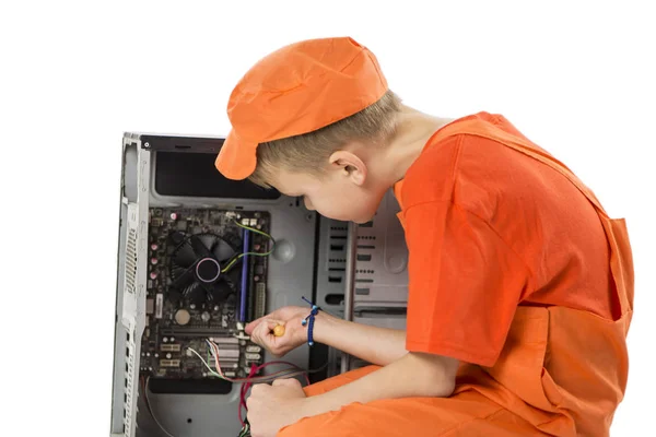 Boy pulling computer Stock Photos, Royalty Free Boy pulling computer ...