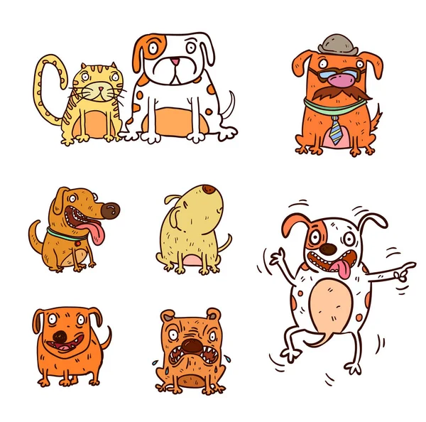 Dog set clipart Vector Art Stock Images | Depositphotos