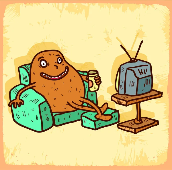 Couch potato Vector Art Stock Images | Depositphotos