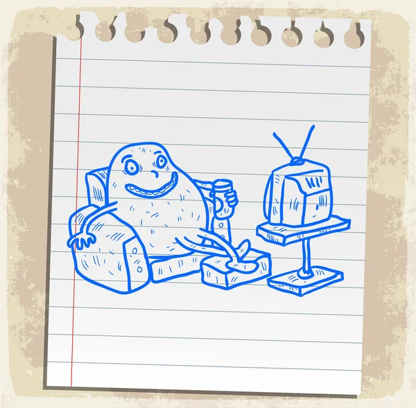 Couch potato Vector Art Stock Images | Depositphotos