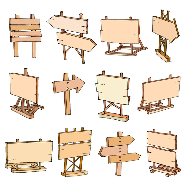 Hand drawn road signs. Vector illustration. Stock Vector Image by ...