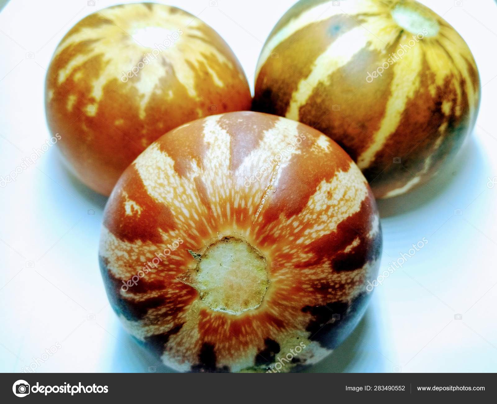 Picture Cucumis Callosus Isolated White Background — Stock Photo ...