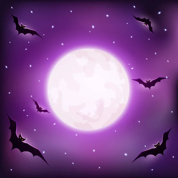 Bats moon Stock Photos, Royalty Free Bats moon Images | Depositphotos