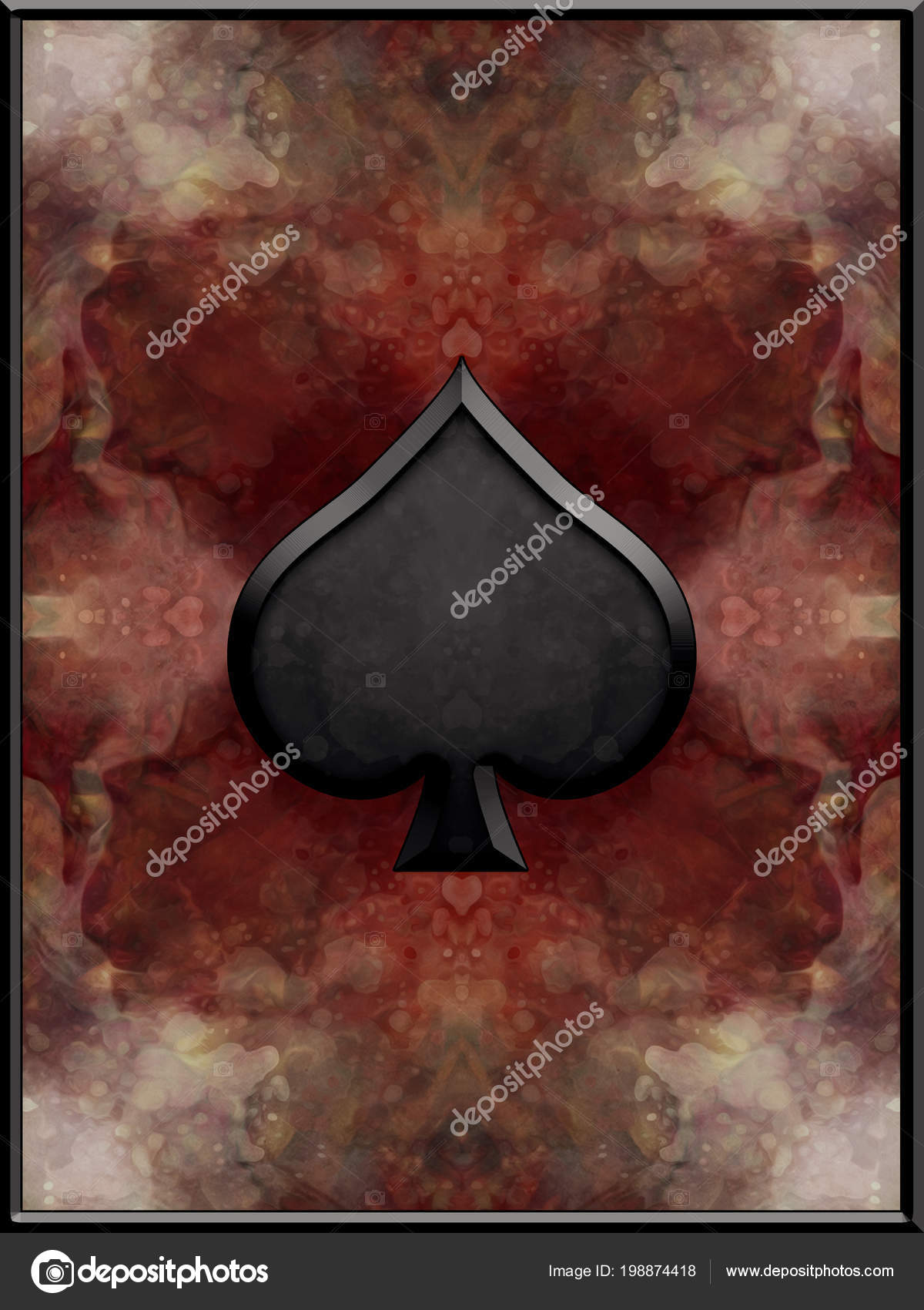 Spade Card Background Illustration Stock Photo by ©Svitac 198874418