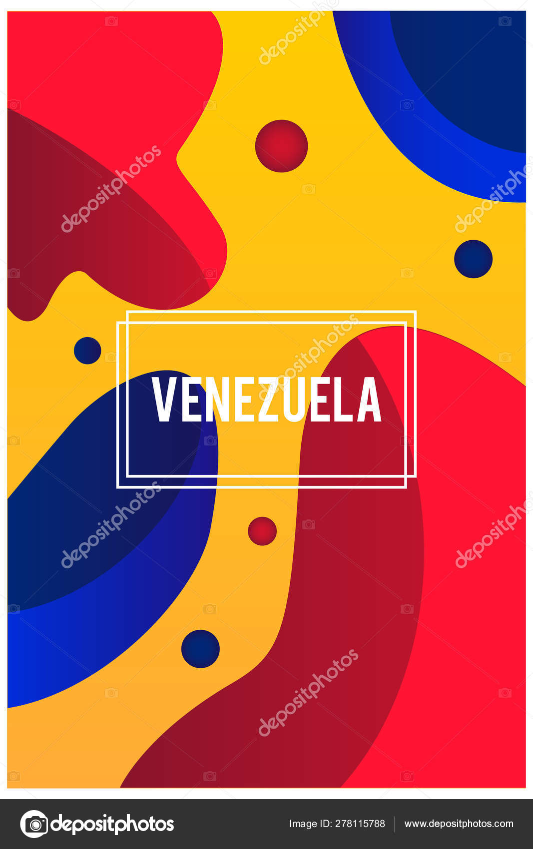 Liquid Shape Background Colors Venezuela Flag Soccer Championship Ready ...
