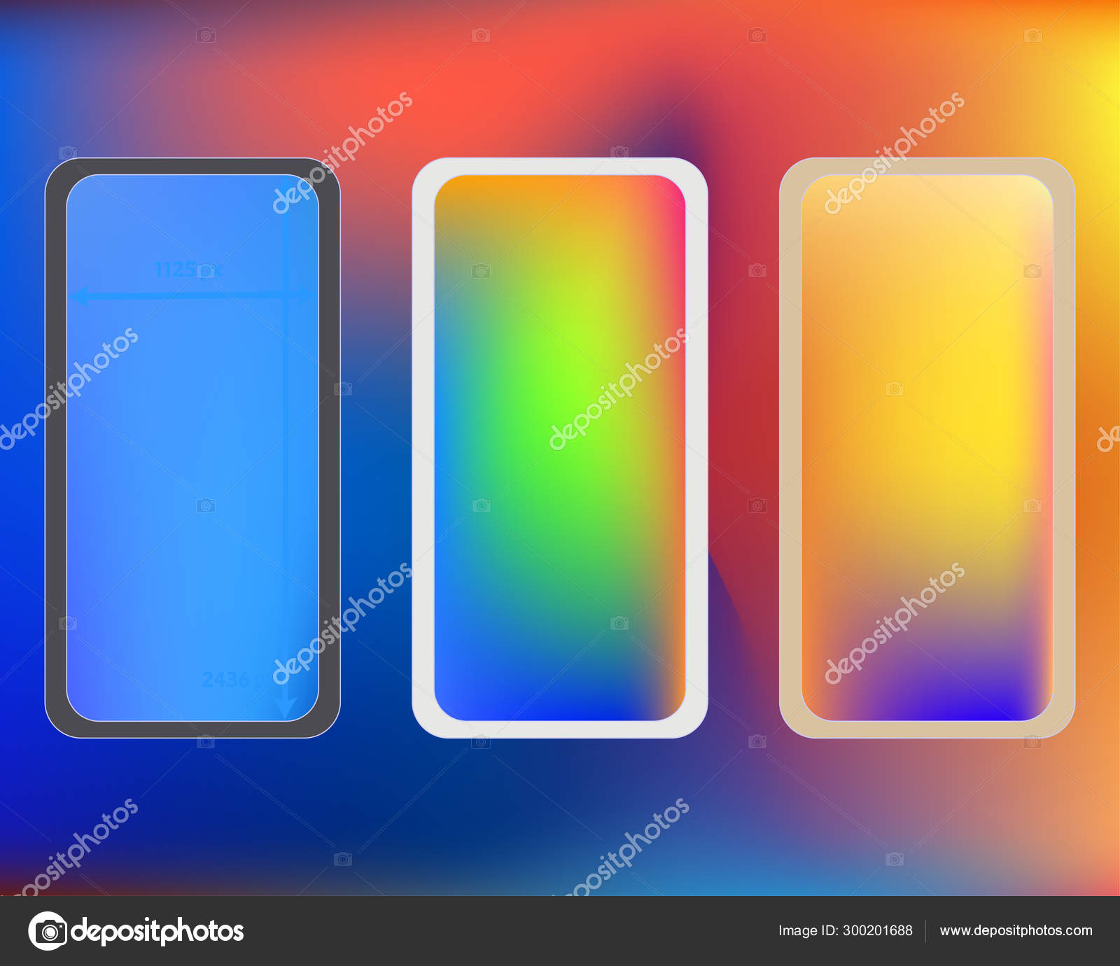 Mesh, multicolor phone backgrounds kit. — Stock Vector © SgtSagan ...
