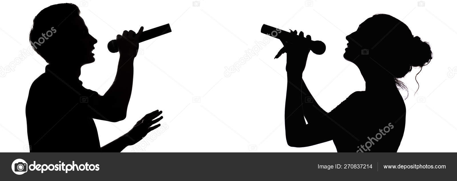 Girl Singer Silhouette