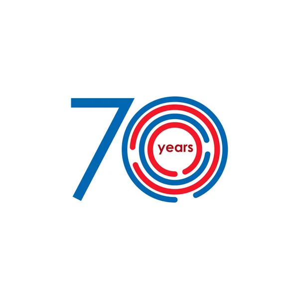 70 Year Anniversary Vector Template Design Illustration - Stock Image ...