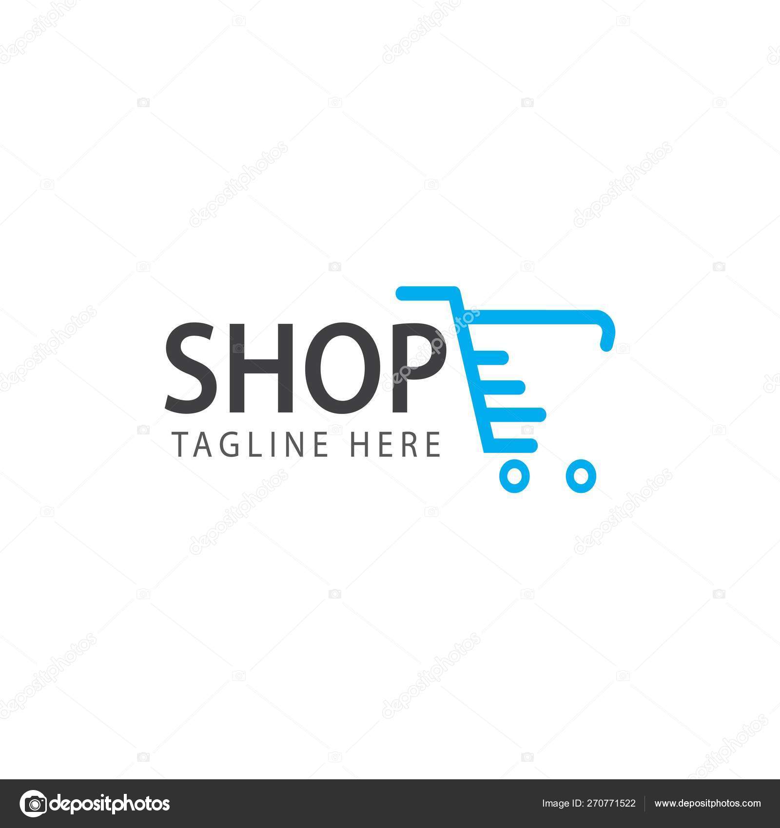 Shop Logo Vector Template Design Illustration Stock Vector Image by ...