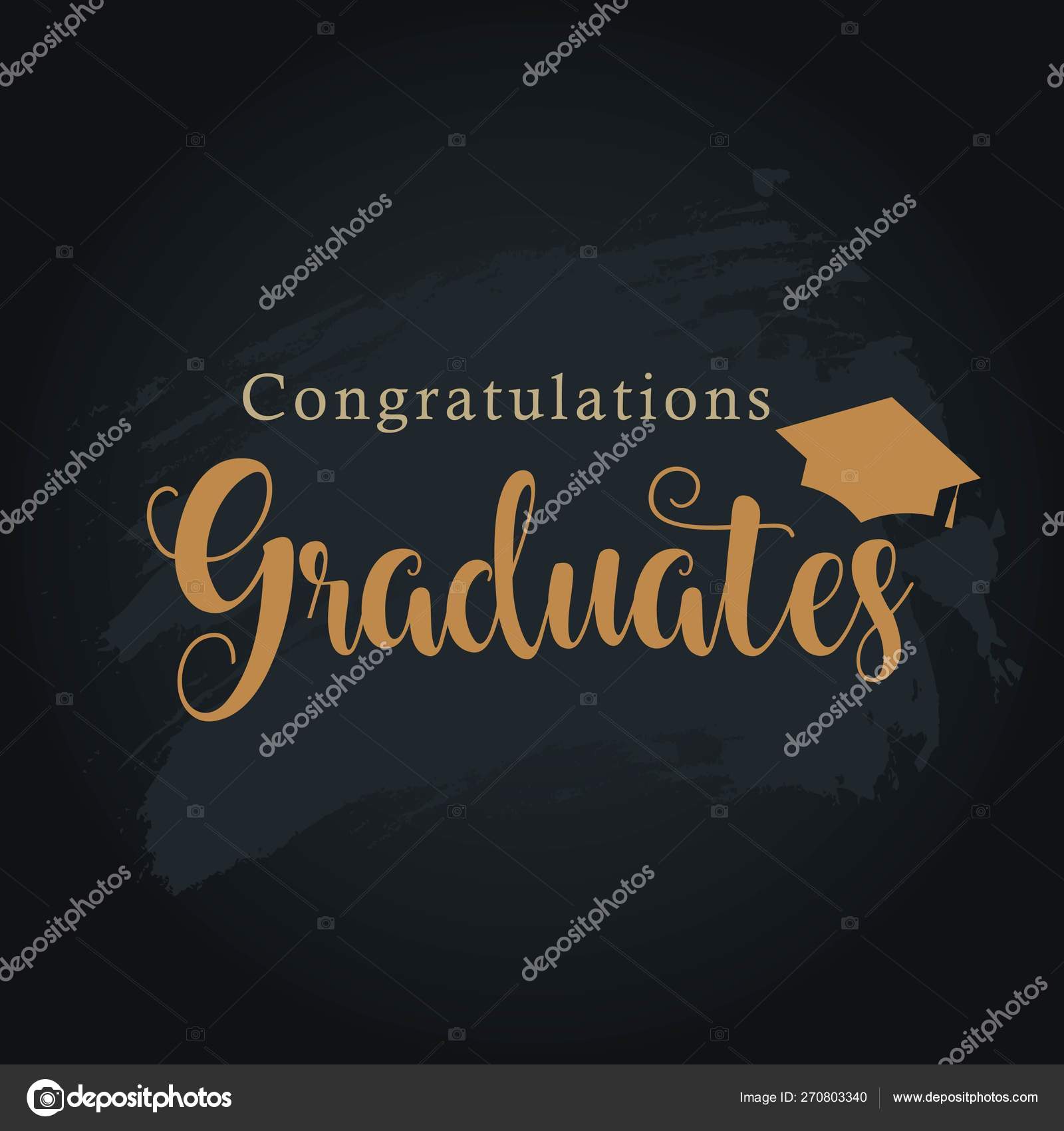 Felicitaciones Graduados Vector Template Design Illustration Vector de ...