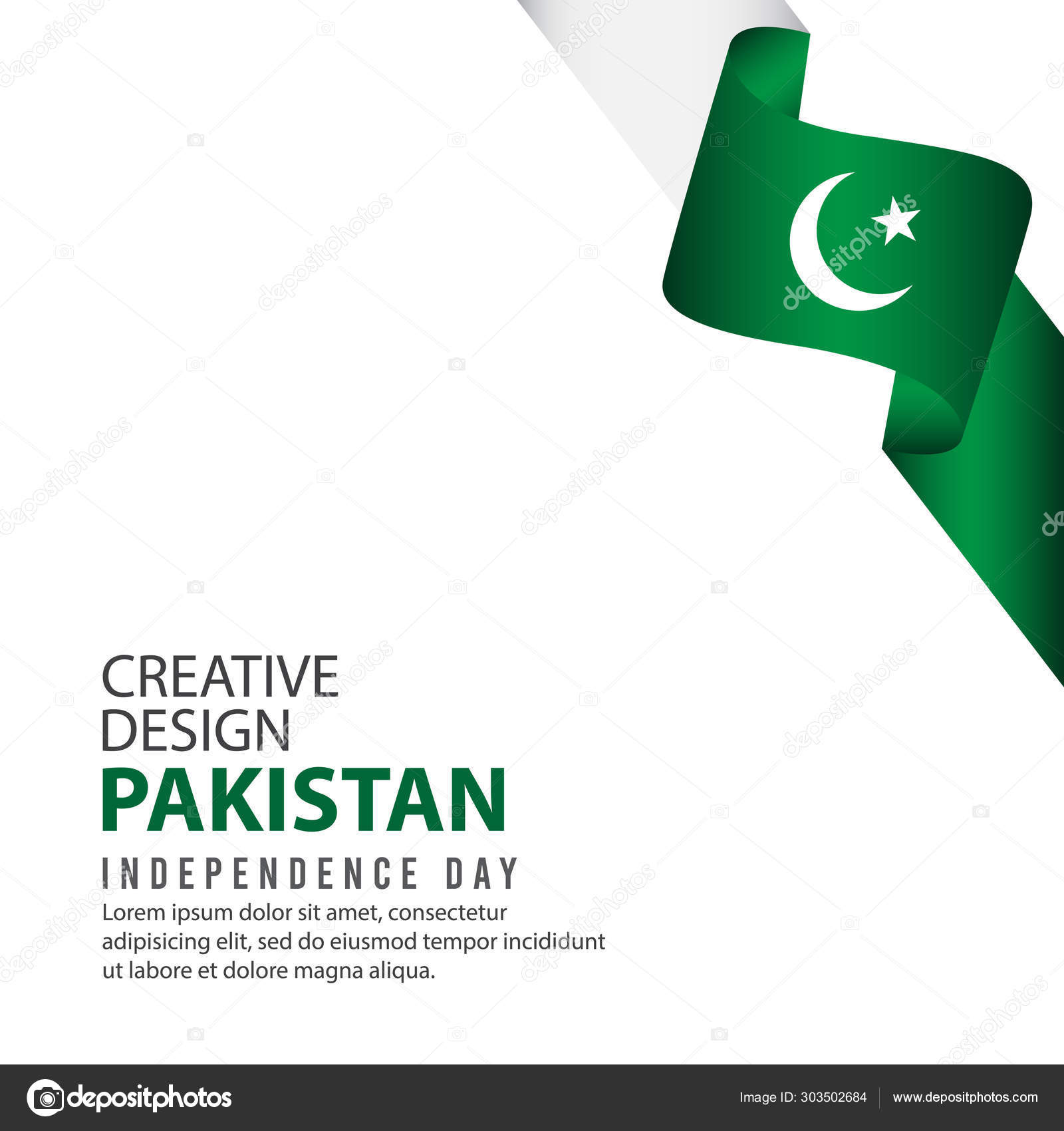 Pakistan Independence Day Celebration Poster Creative Design ...