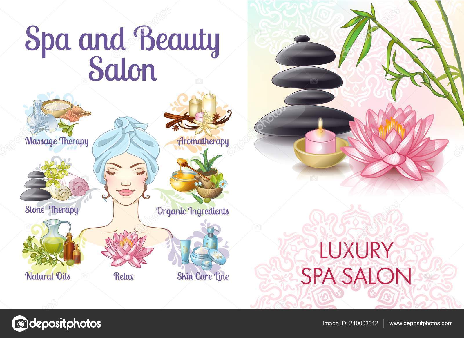 Cartoon Spa Beauty
