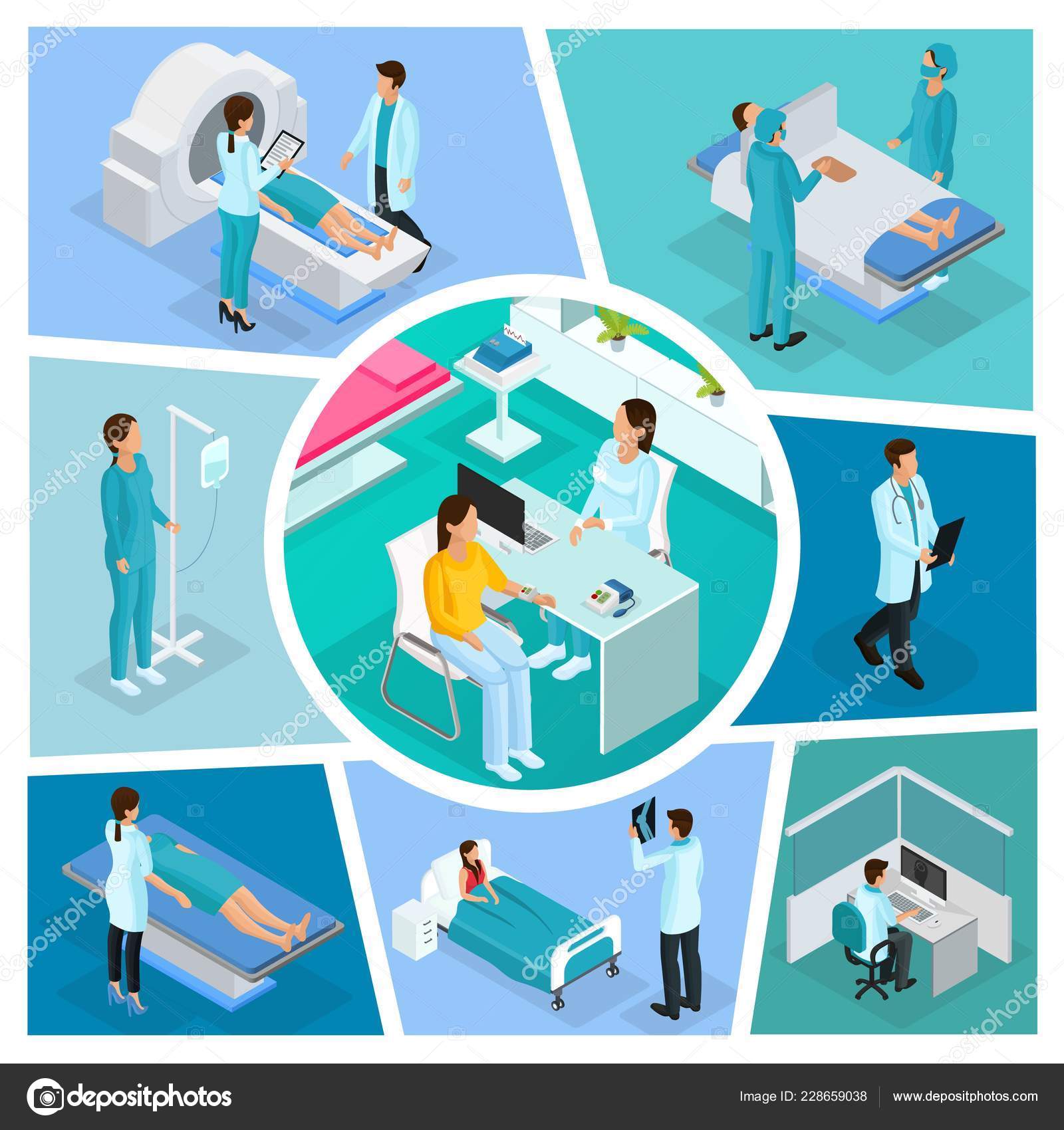 Isometric Medicine Composition Stock Vector Image by ©Mogil #228659038