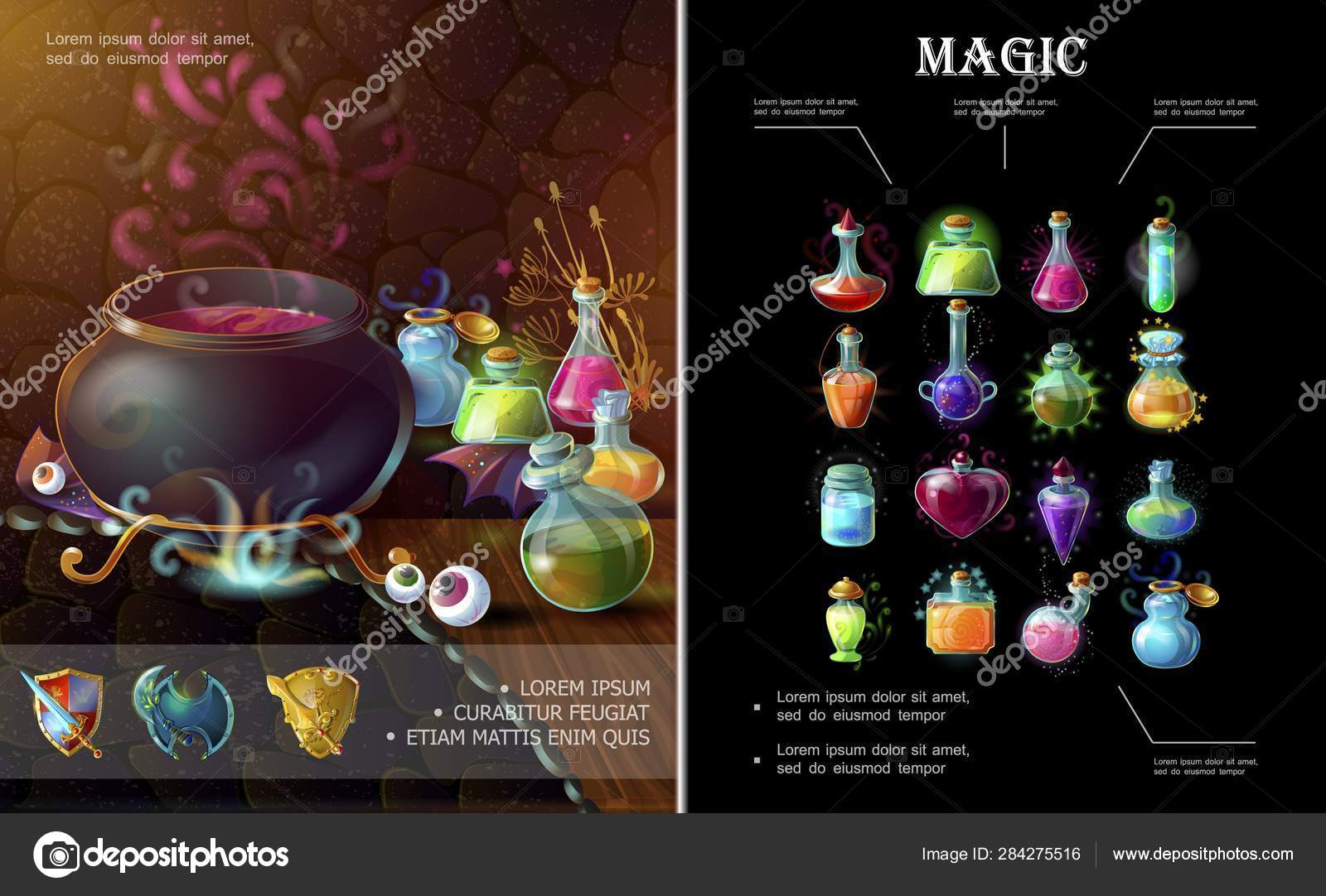 Cartoon Game Elements Composition Stock Vector Image by ©Mogil #284275516