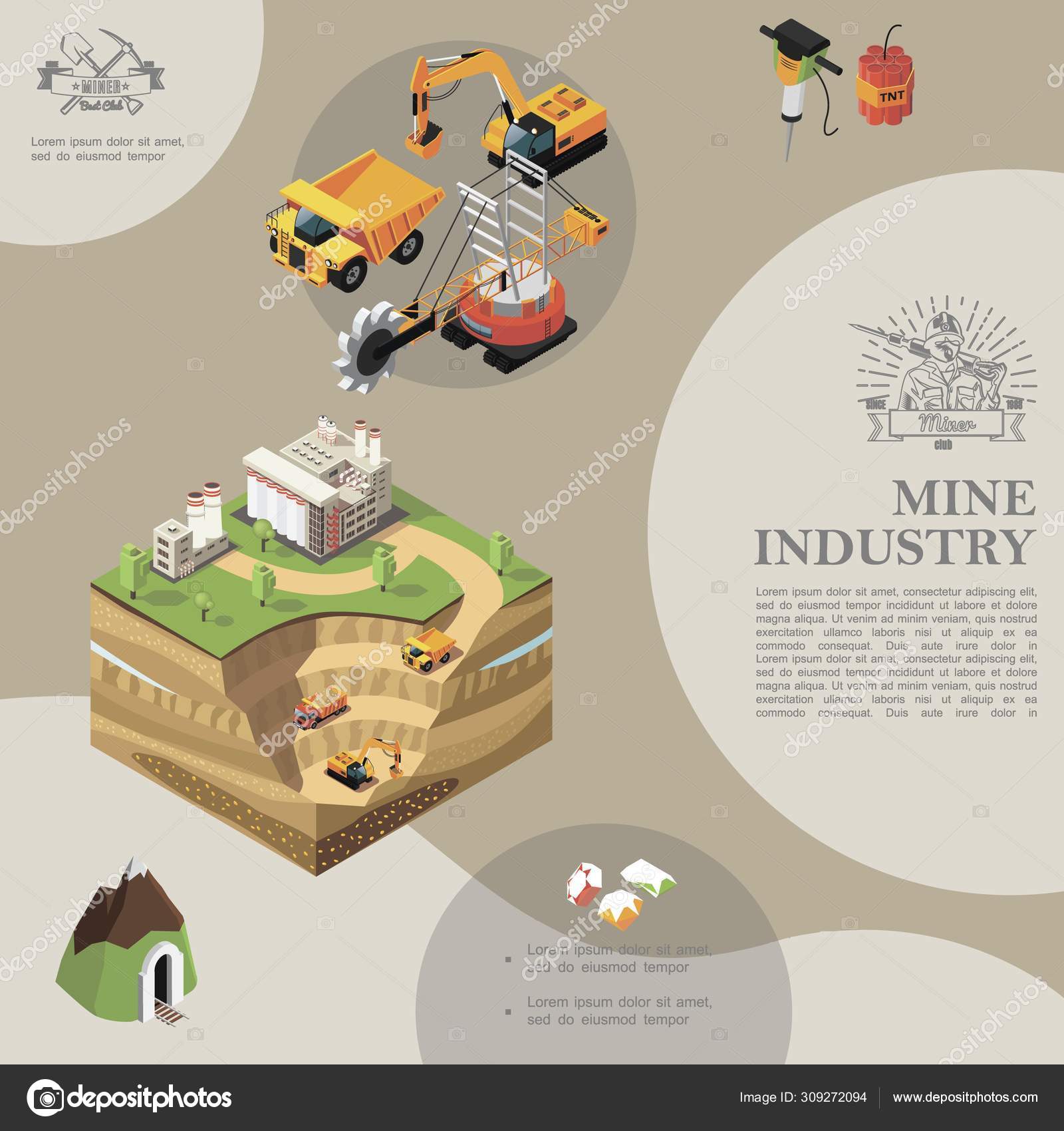 Mining Infographic Template