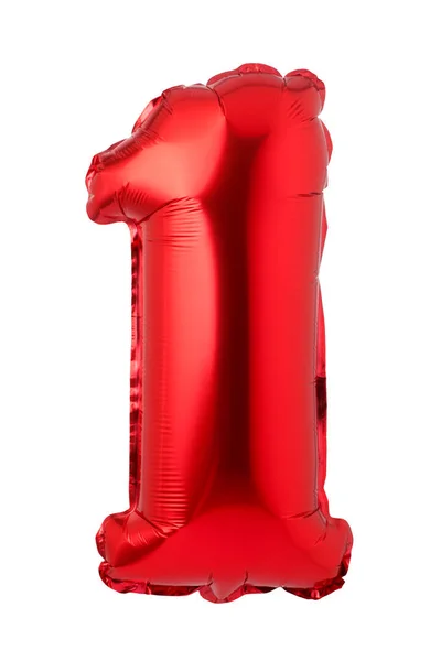 Number 100 Red Balloons Isolated White Background Stock Photo by ...