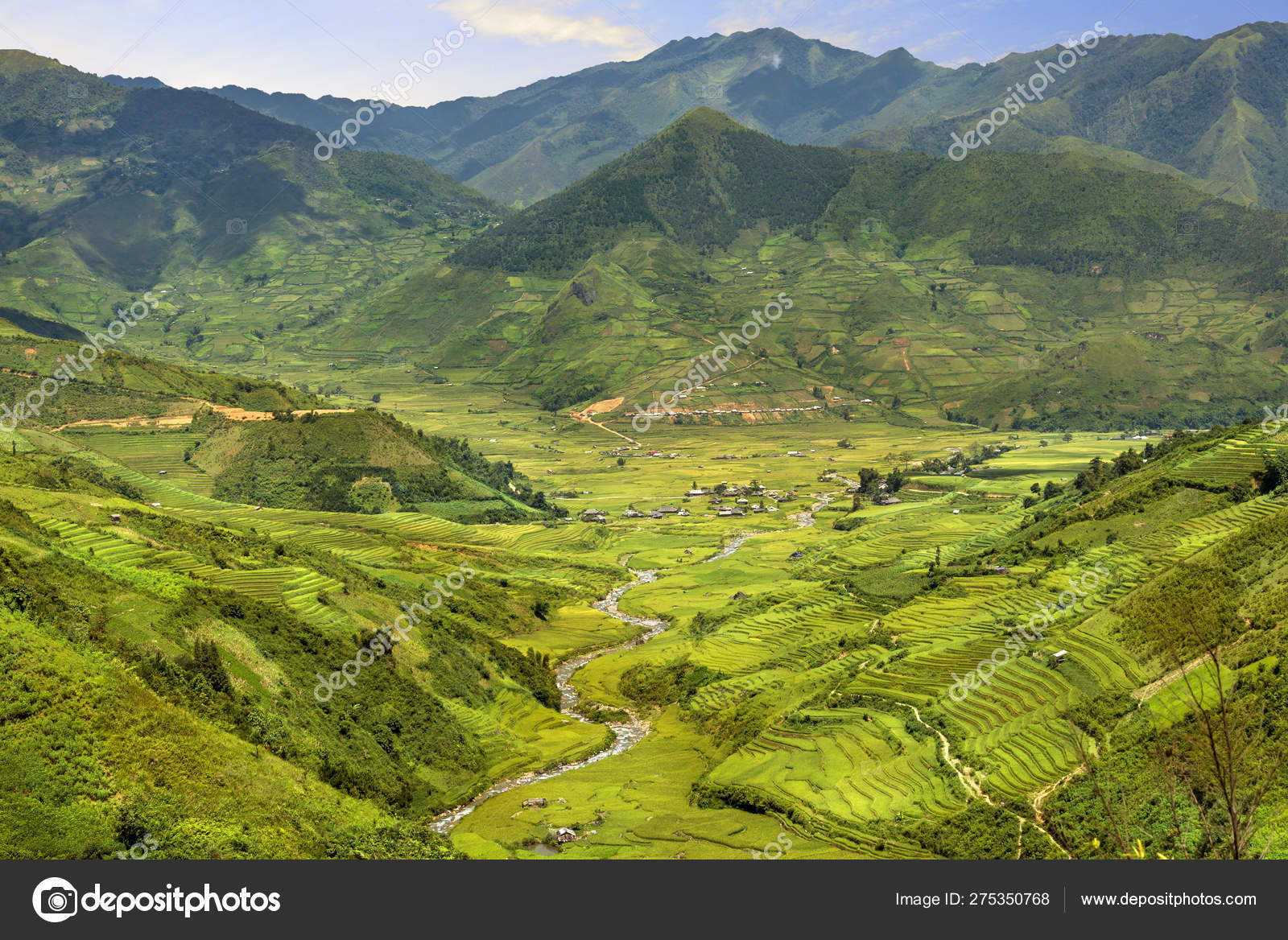 Traditional Rice Terrace Fields Sapa Region Northern Vietnam — Stock ...