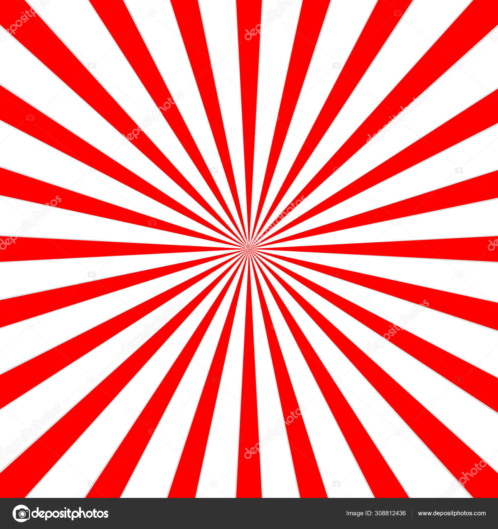 Red Radial Background Poster Design Template Vector Illustration Stock ...