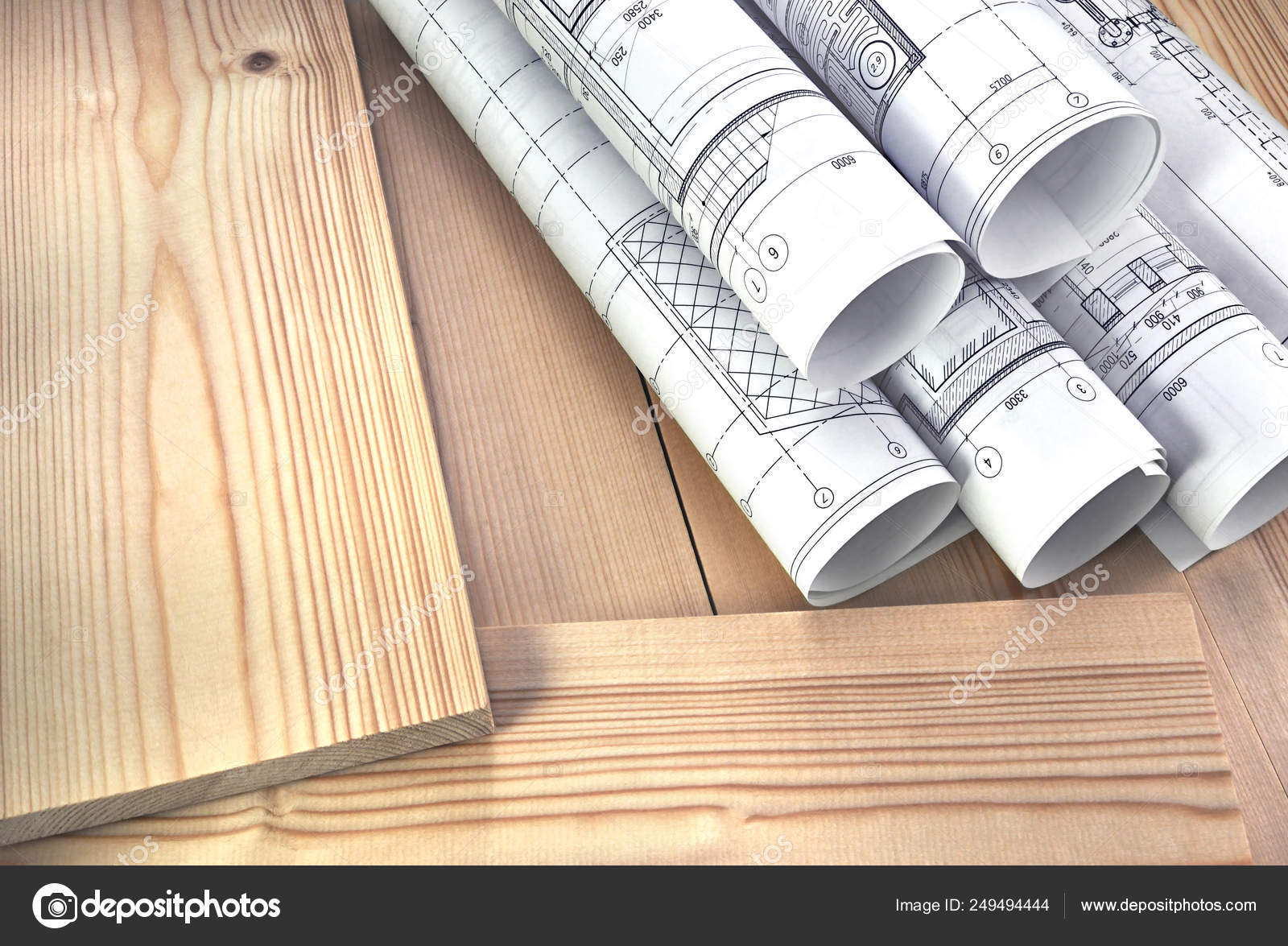 Photo Drawings Project Engineering Work — Stock Photo © GeorgiMironov ...