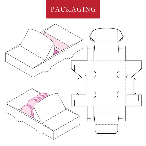 Vector Illustration of Box.Package Template. Isolated White Reta Stock ...