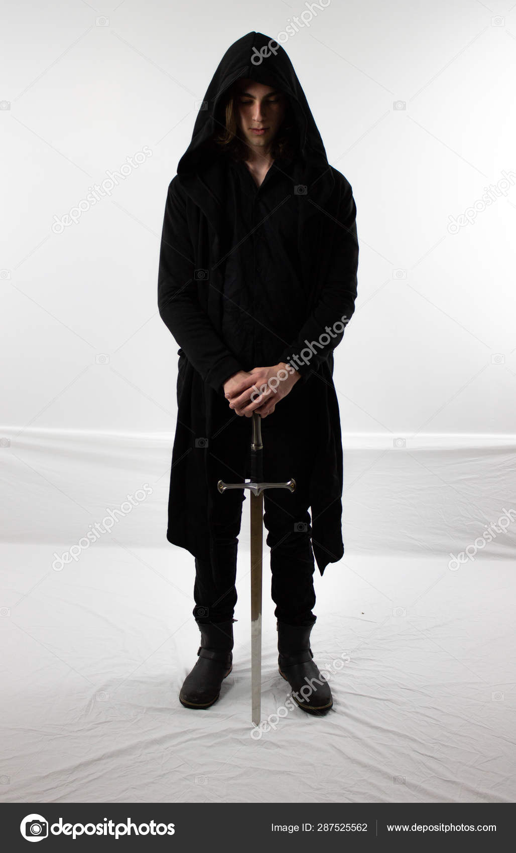 Dark Warrior Hunter Hood Stock Photo by ©leostockpix@gmail.com 287525562