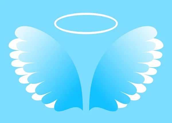Angel wings and nimbus — Stock Vector © alegria #1638277