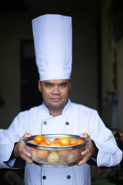 Happy Southeast asian chef - Stock Image - Everypixel