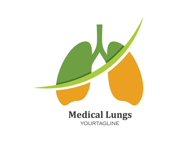 Logotipo de pulmones imágenes de stock de arte vectorial | Depositphotos