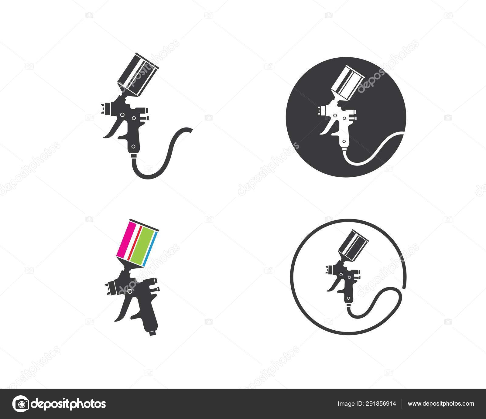 Illustrated Paint Gun