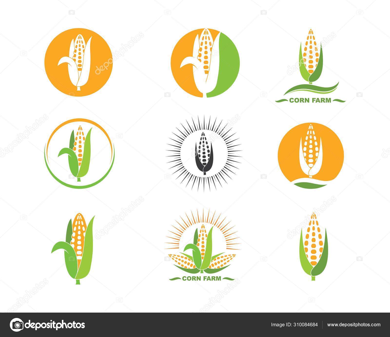 Corn Icon Vector Free