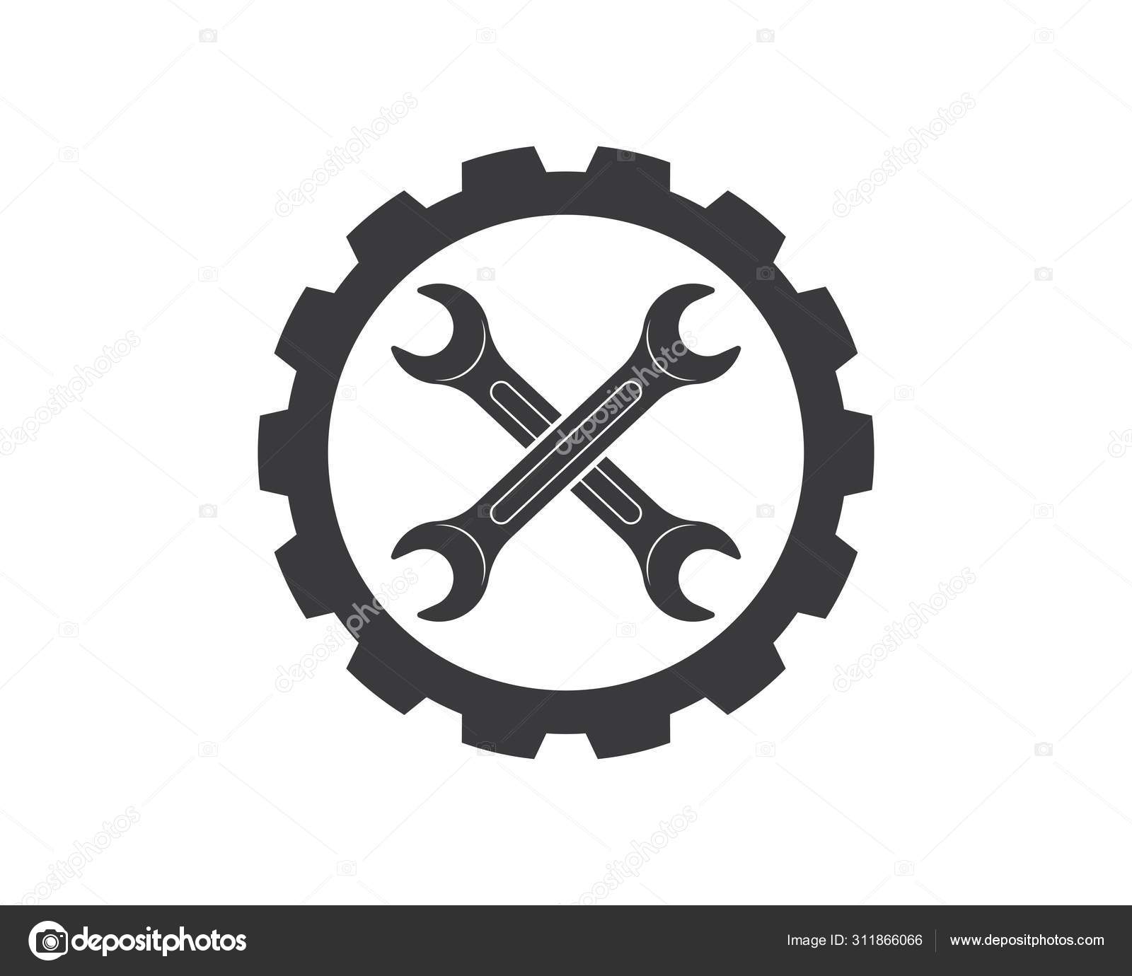 Wrench vector illustration and icon of automotive repair Stock Vector ...