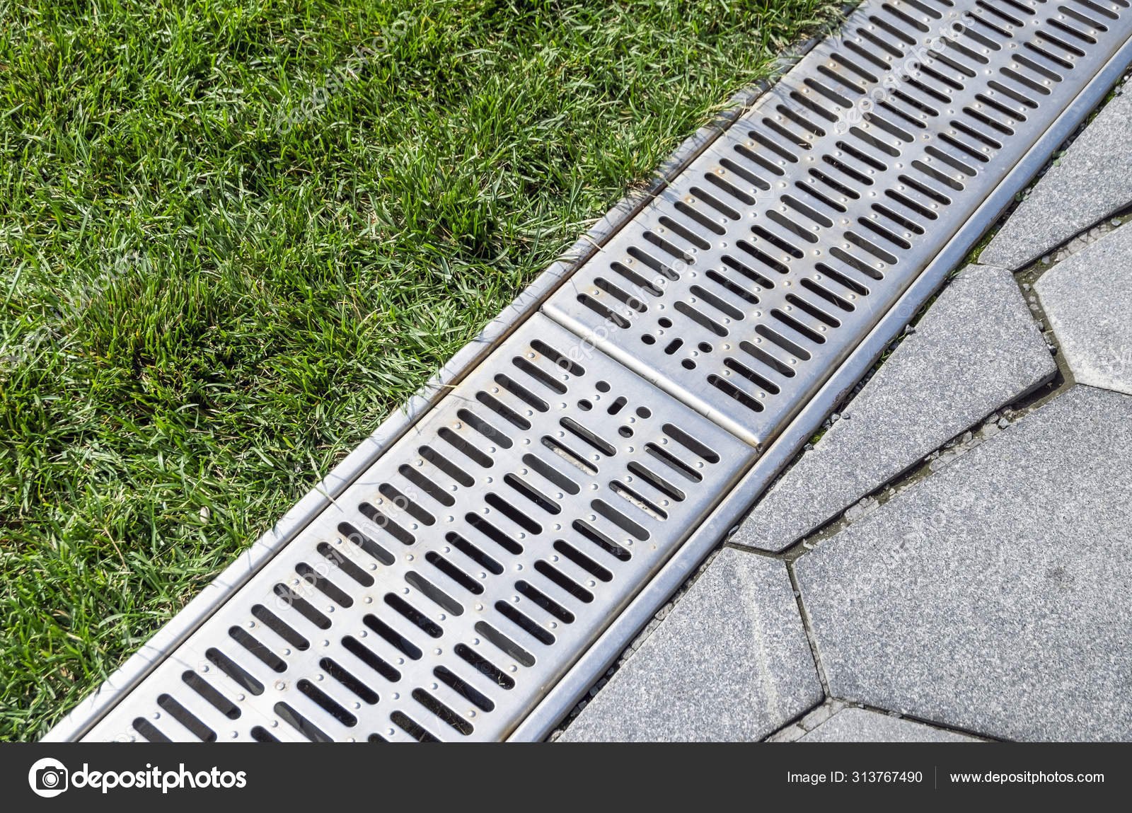 Street Separation Stormwater Drainage Drainage Separation Water Lawn ...