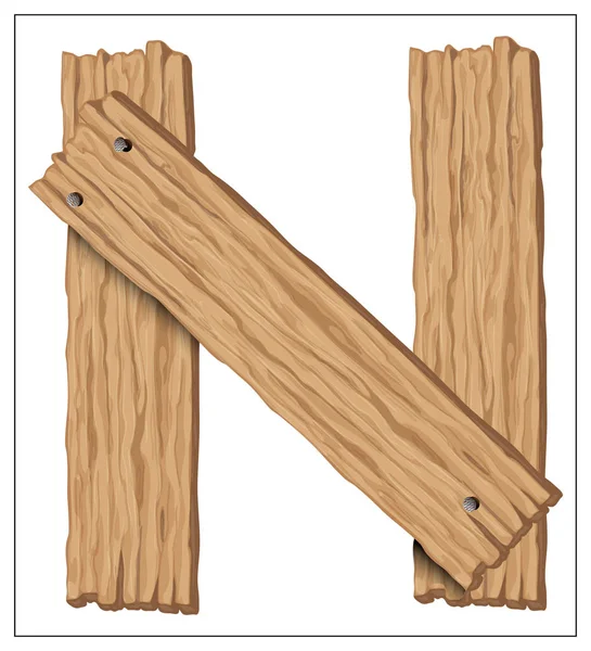 Rustic Wooden Font Alphabet Letters IJKLM — Stock Vector © a__n #8379409