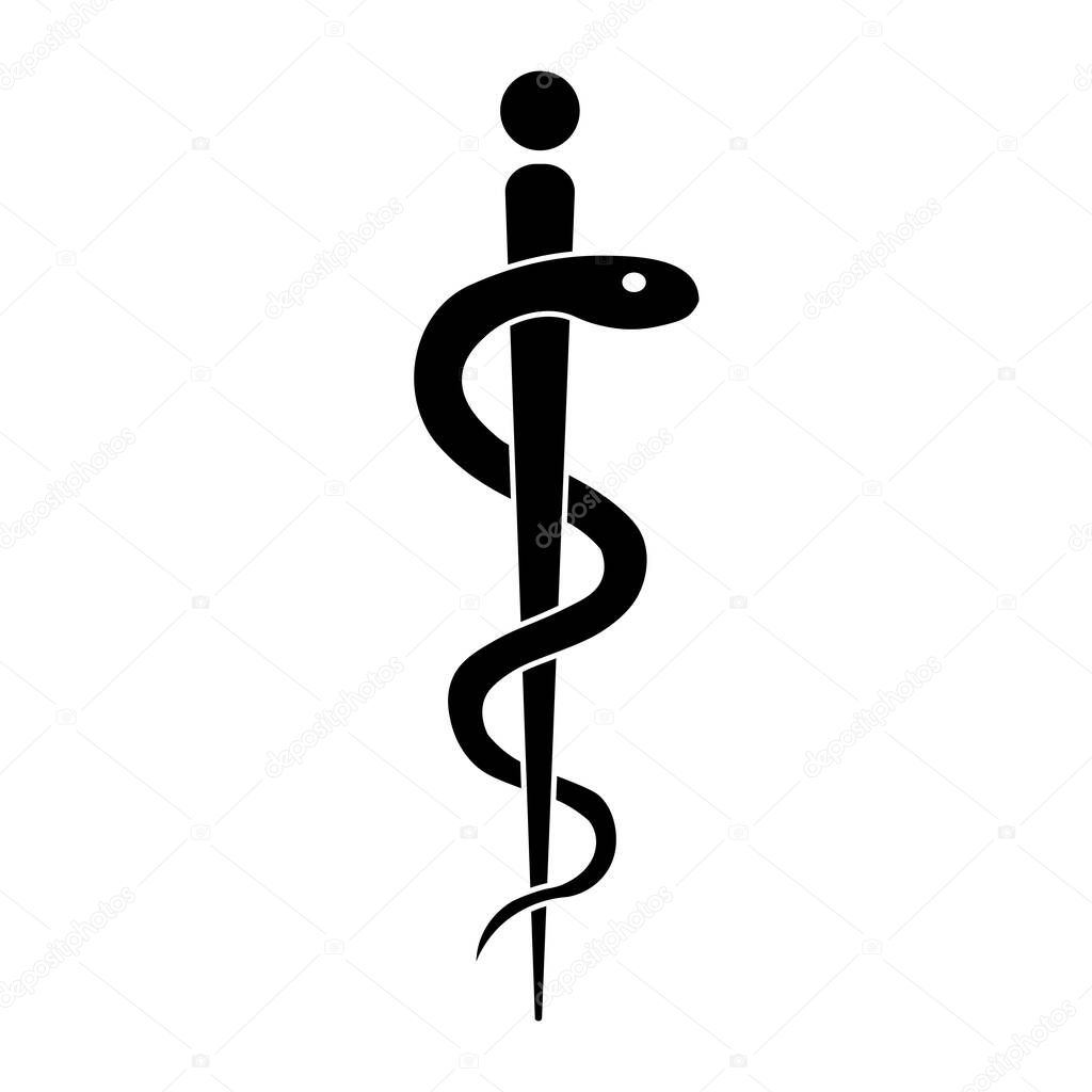 Snake Wrapped Around Pole Medical Symbol at Arthur Poulsen blog
