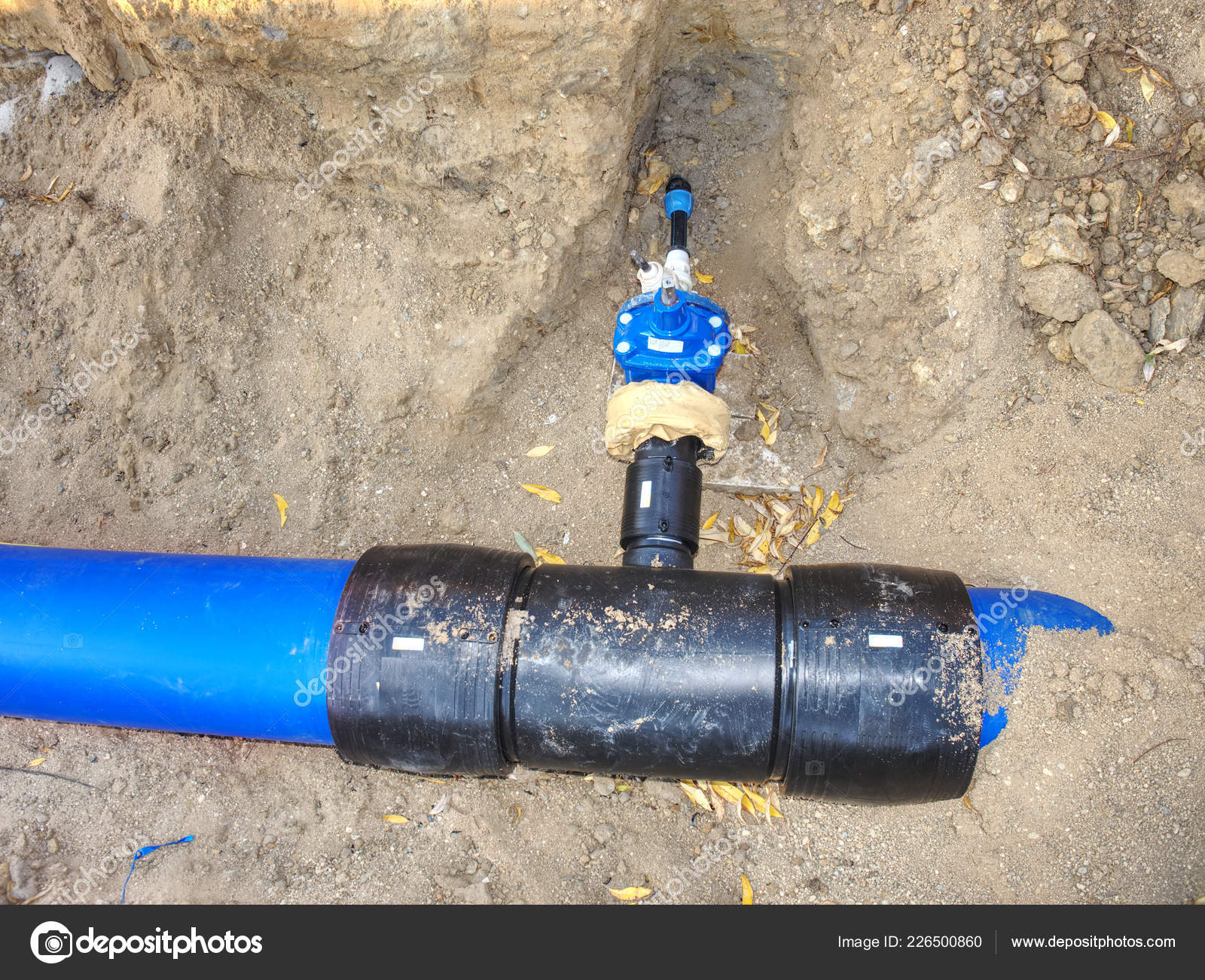 Regional Rural Water Supply Pipeline Trench Plumbing Water Supply ...