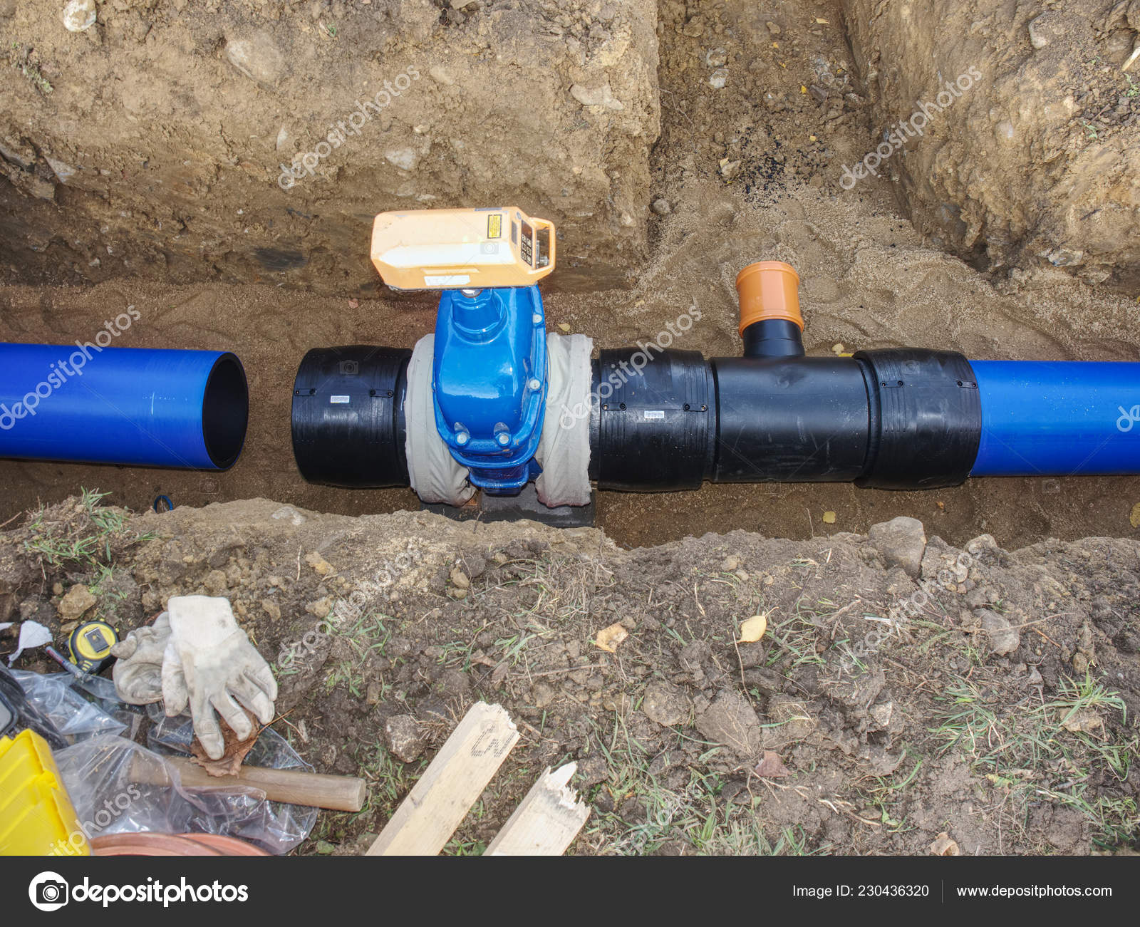 Replacement Potable Water Steel Pipelines Thick Walled Hdpe Pipes ...