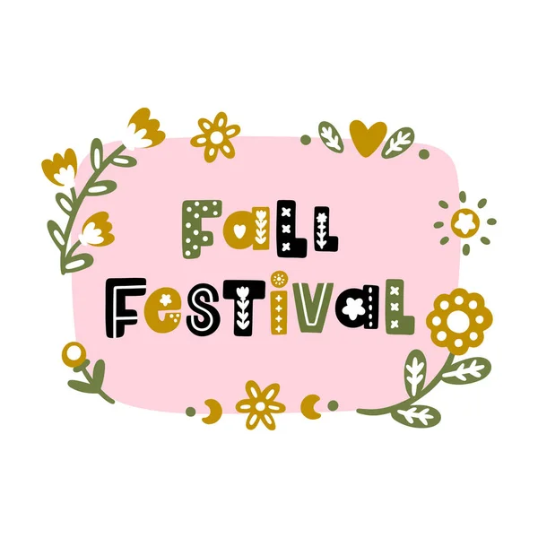 Inscription "Fall Festival", vector Image. Stock Vector by ©Viaire ...