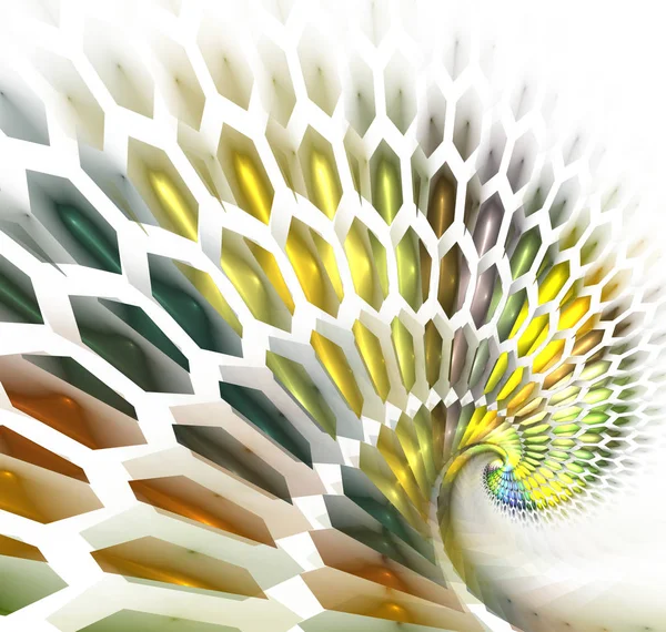 Spiral digital art. An abstract computer generated modern spiral ...