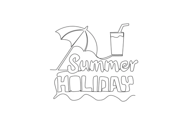 Summer Vacation Clip Art Black And White