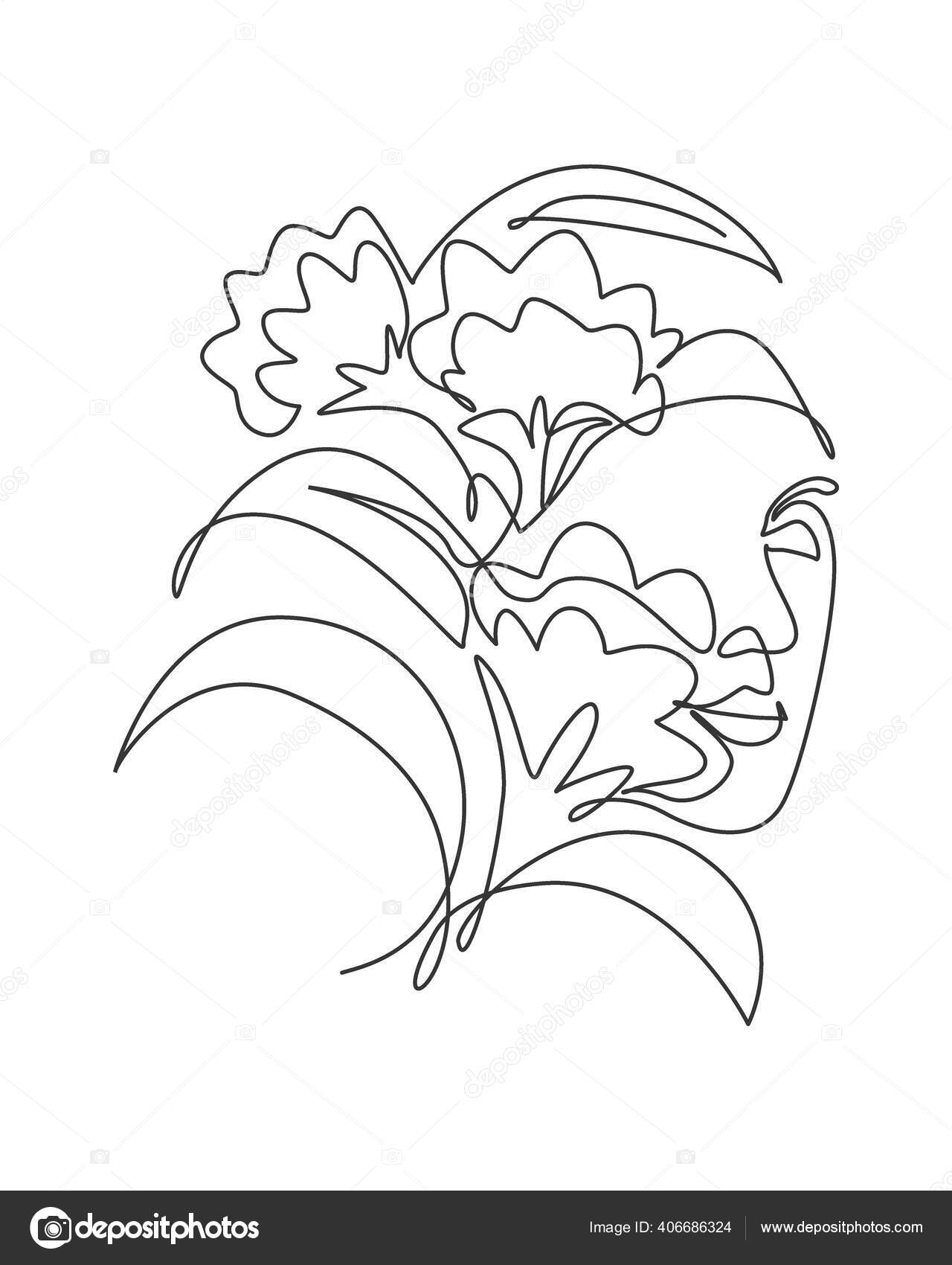 Flower Bouquet Line Drawing | Best Flower Site