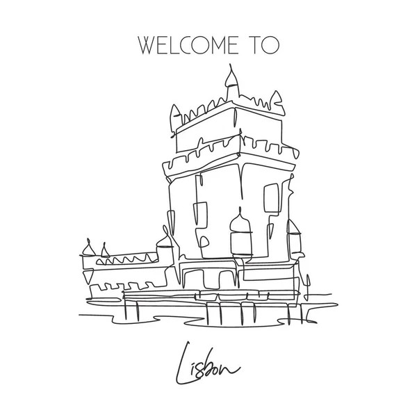 Torre de belem imágenes de stock de arte vectorial | Depositphotos