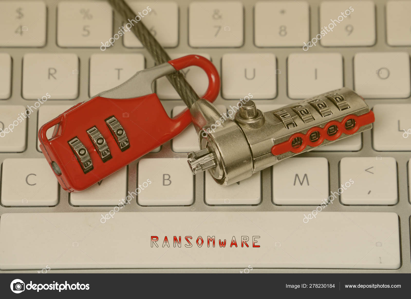 Information Connection Communication Technology Security Concept Red ...