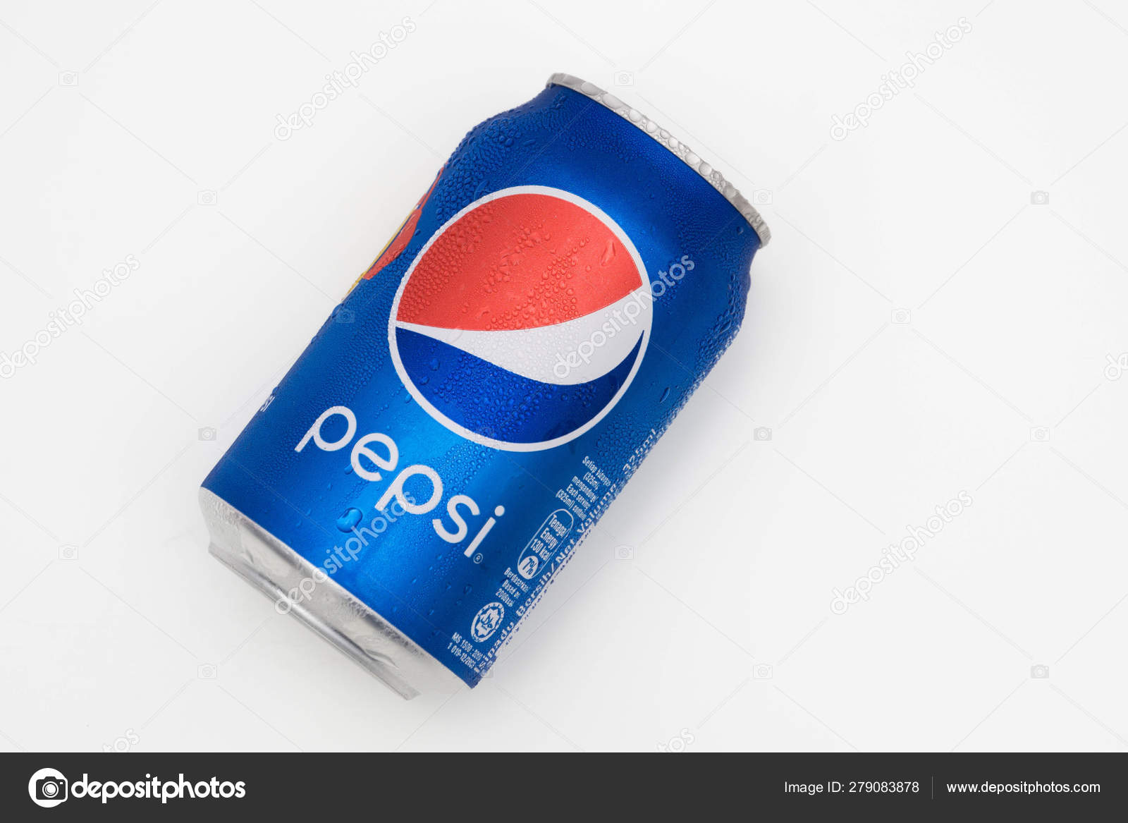 Blue Pepsi Can Isolated White Background – Stock Editorial Photo ...
