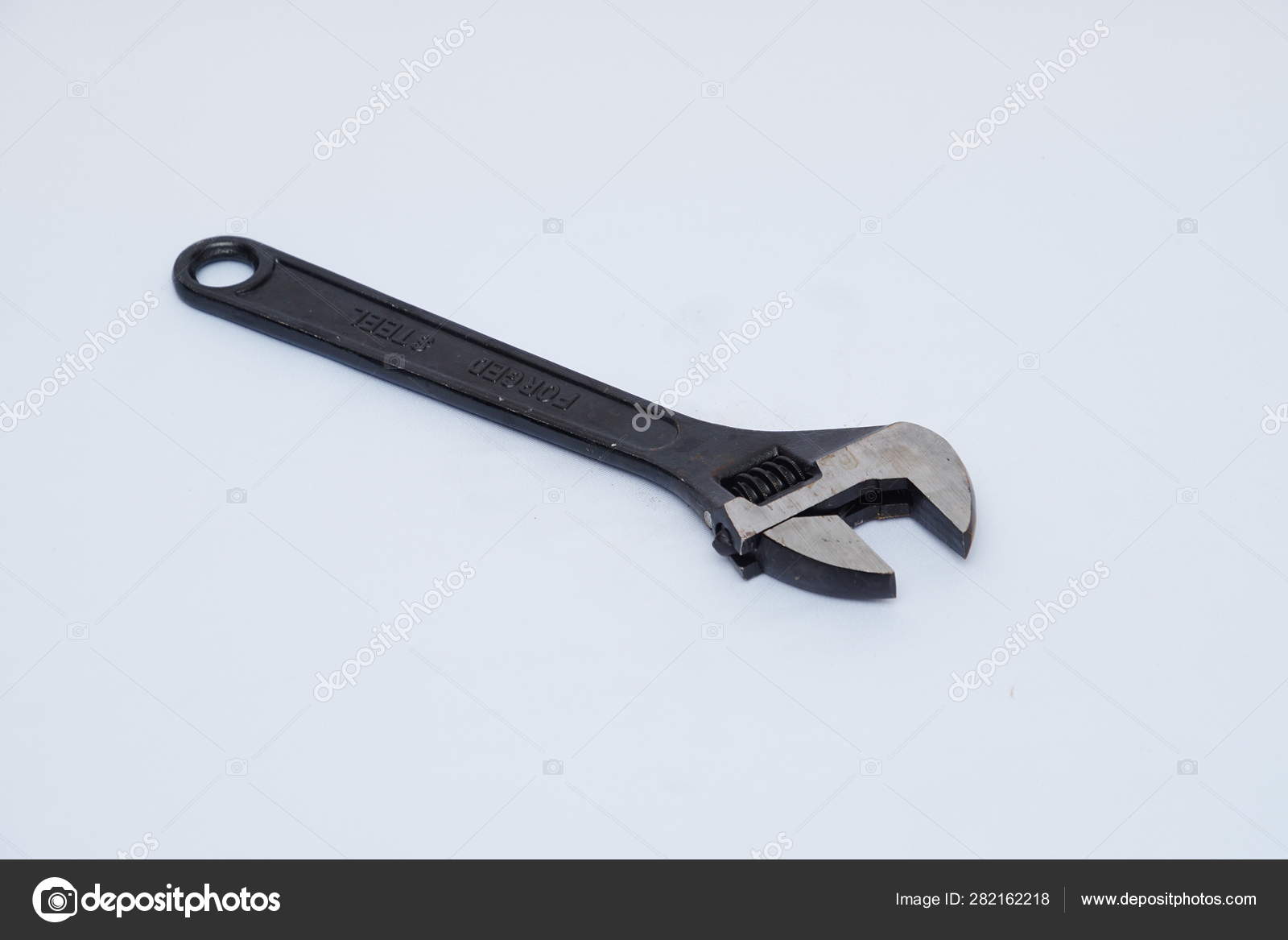 Metal Black Spanner Isolated White Background — Stock Photo © Dinmy73 ...