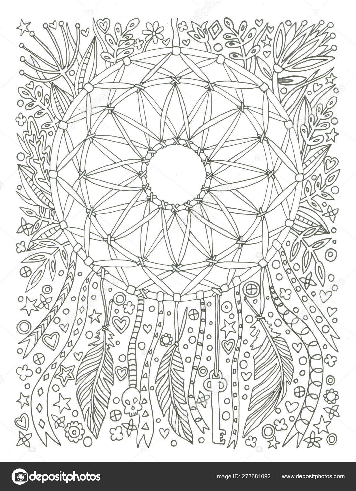 Free Dreamcatcher Coloring Pages