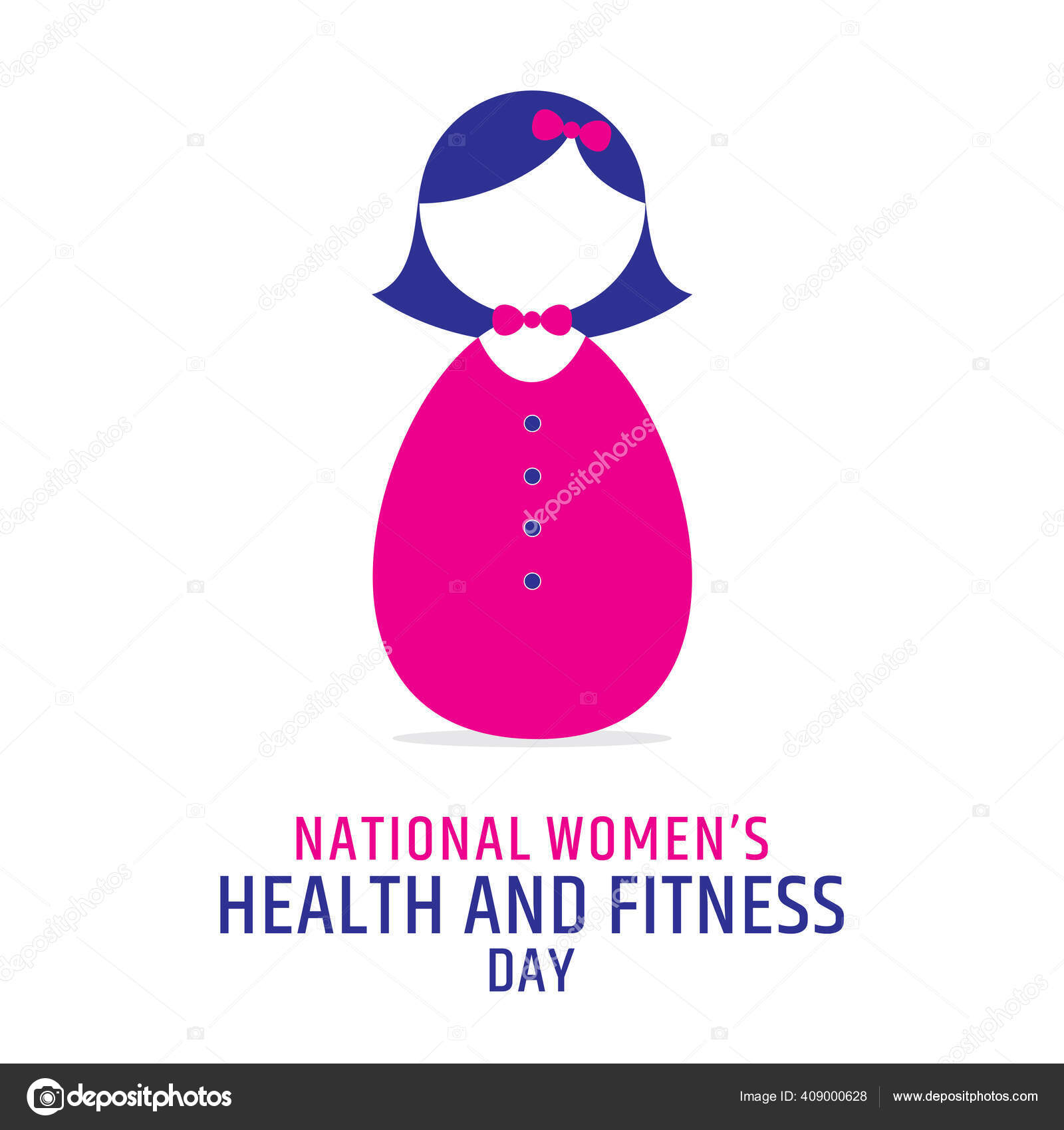 Vector Illustration National Women Health Fitness Poster Design Stock Vector by ©vectotaart ...