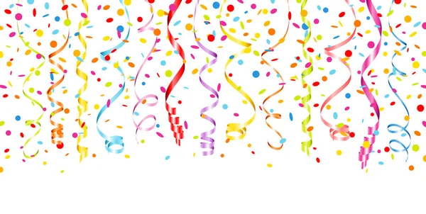 Party streamers and confetti Stock Vector Image by ©losw #10594342