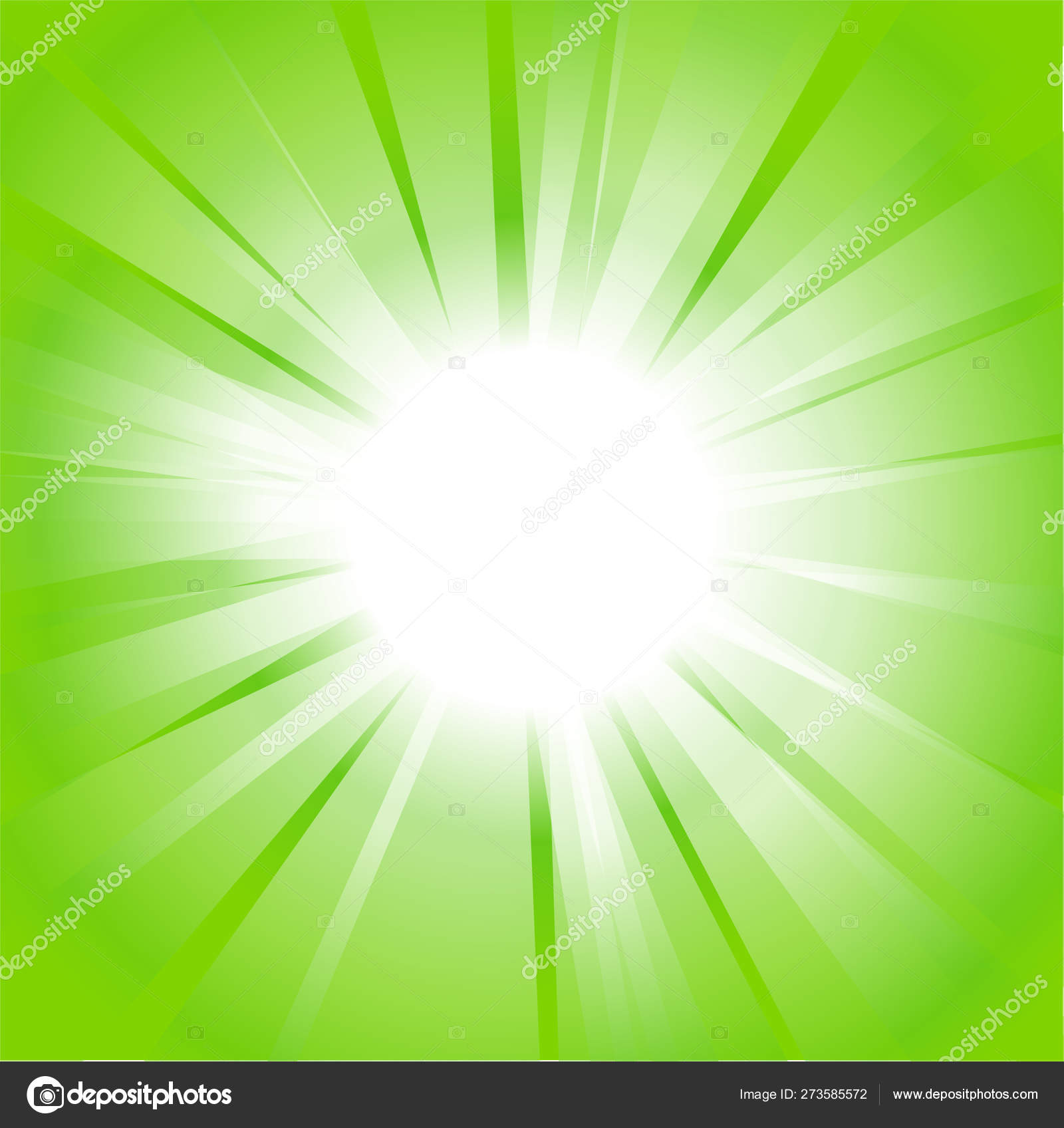 Burst background in green tones with copy space. Stock Vector Image by ...